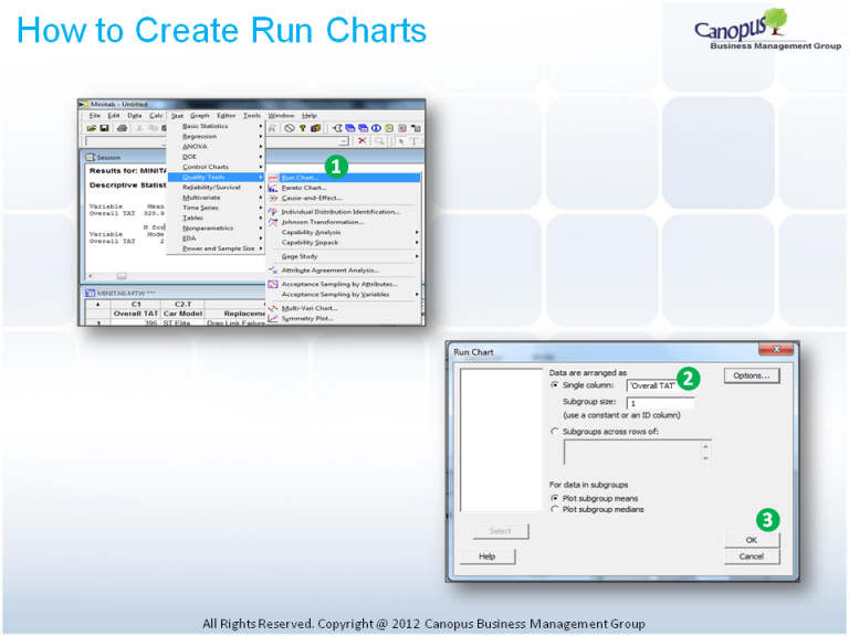 how-to-run-charts | Canopus Business Management Group